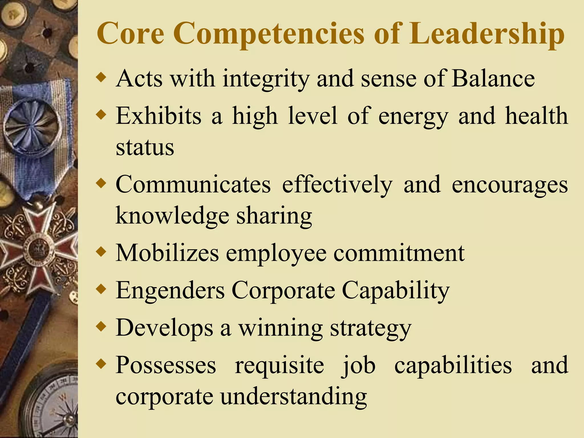 Thinking about competitive leadership for tomorrow | PPT