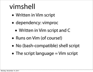 vimshell made other shells legacy | PDF