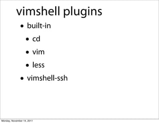 vimshell made other shells legacy | PDF