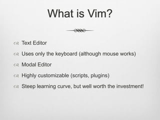 Vim Showcase | PPT