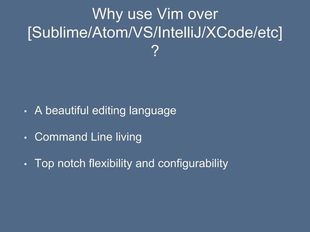 Vim survival guide | PPT