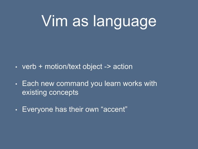 Vim survival guide | PPT