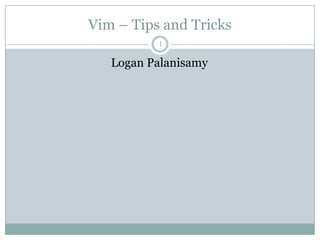 vim - Tips and_tricks | PPT