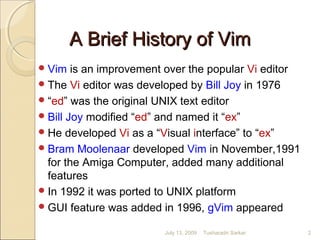 Vim Vi Improved | PPT