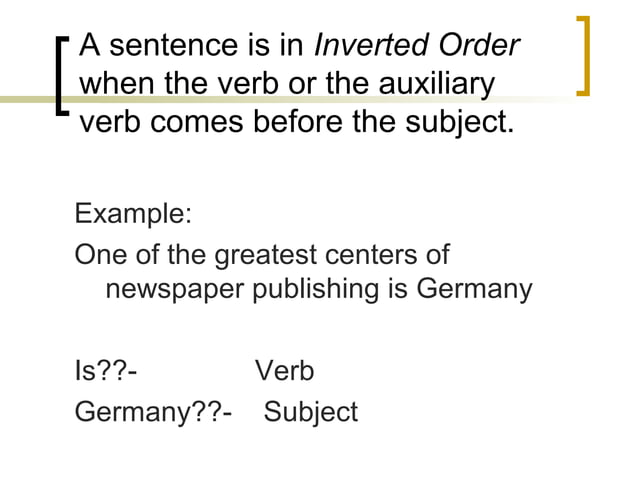 Natural and Inverted Sentences (not finished | PPT