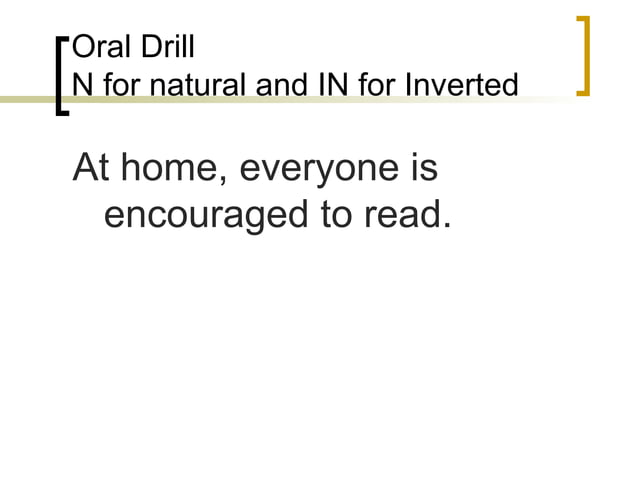 Natural and Inverted Sentences (not finished | PPT
