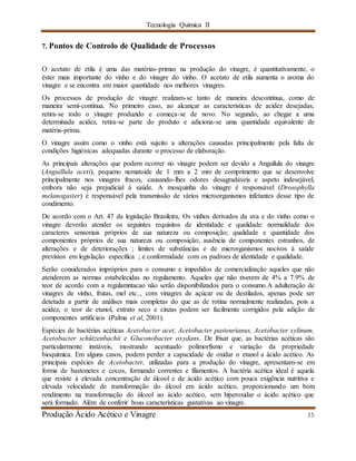 Producao de Vinagre e Acido Acetico | DOCX