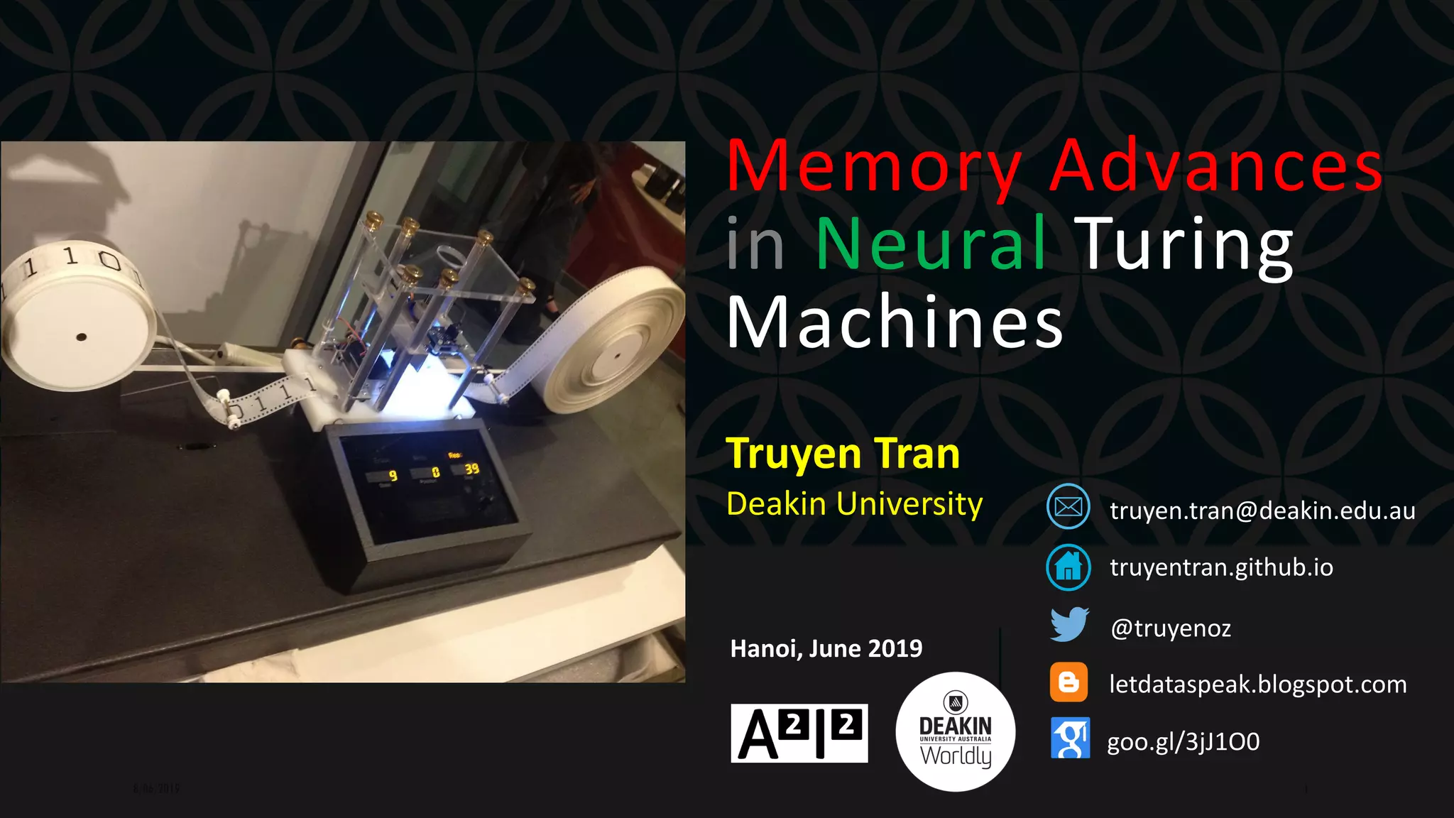 Memory Advances In Neural Turing Machines Ppt