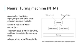 Memory advances in Neural Turing Machines | PDF