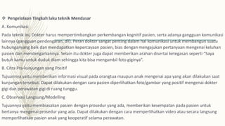 Tutorial Behavior Management Anak | PPTX