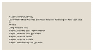 Tutorial Maloklusi & Crossbite | PPTX