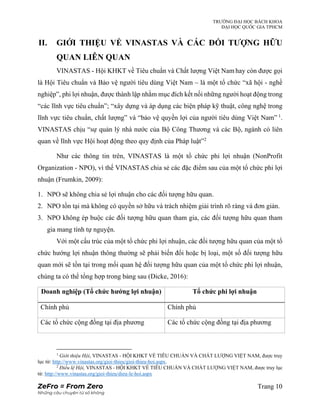 VINASTAS - các đối tượng hữu quan và đạo đức tổ chức trong vụ "Nước mắm ...