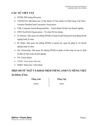 VINASTAS - các đối tượng hữu quan và đạo đức tổ chức trong vụ "Nước mắm ...