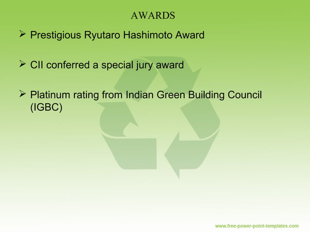 Green Building Case Study on TERI,bangalore. | PPT