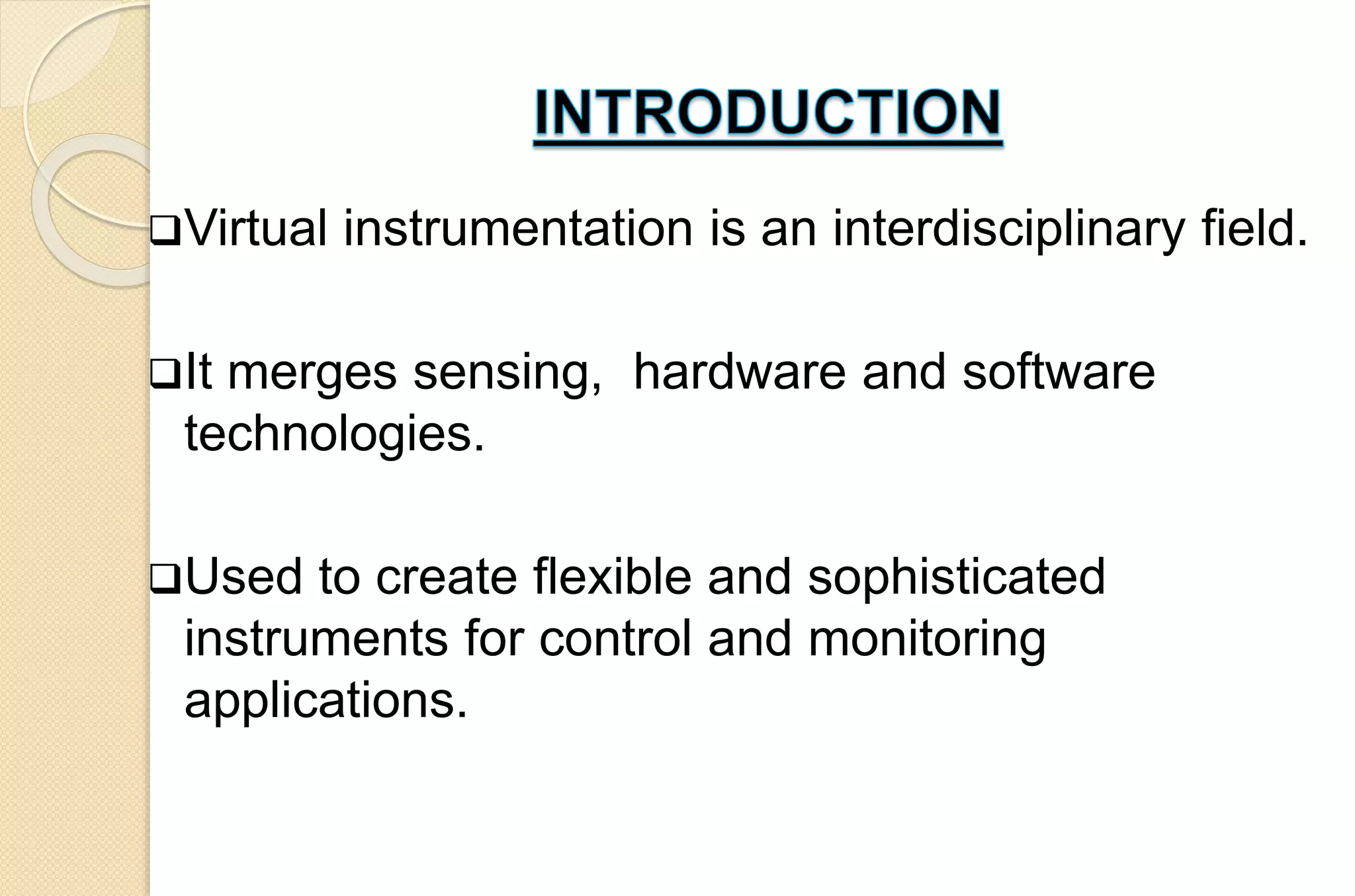 Virtual Instrumentation | PPTX