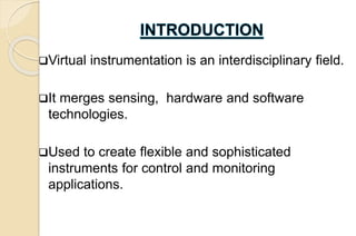 Virtual Instrumentation | PPTX | Computer Peripherals | Computing