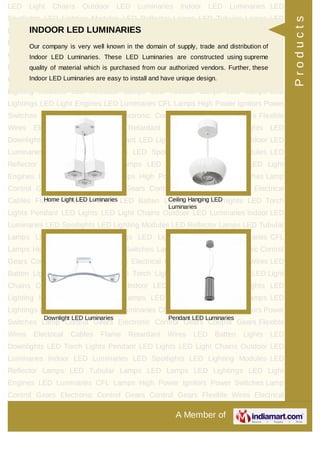 Vinayaka Enterprises, Bengaluru, LED & Electrical Products | PDF