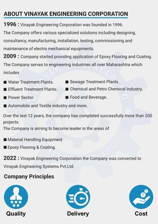 Vinayak engineering systems Pvt. Ltd The best crane manufactures in Pune | PDF