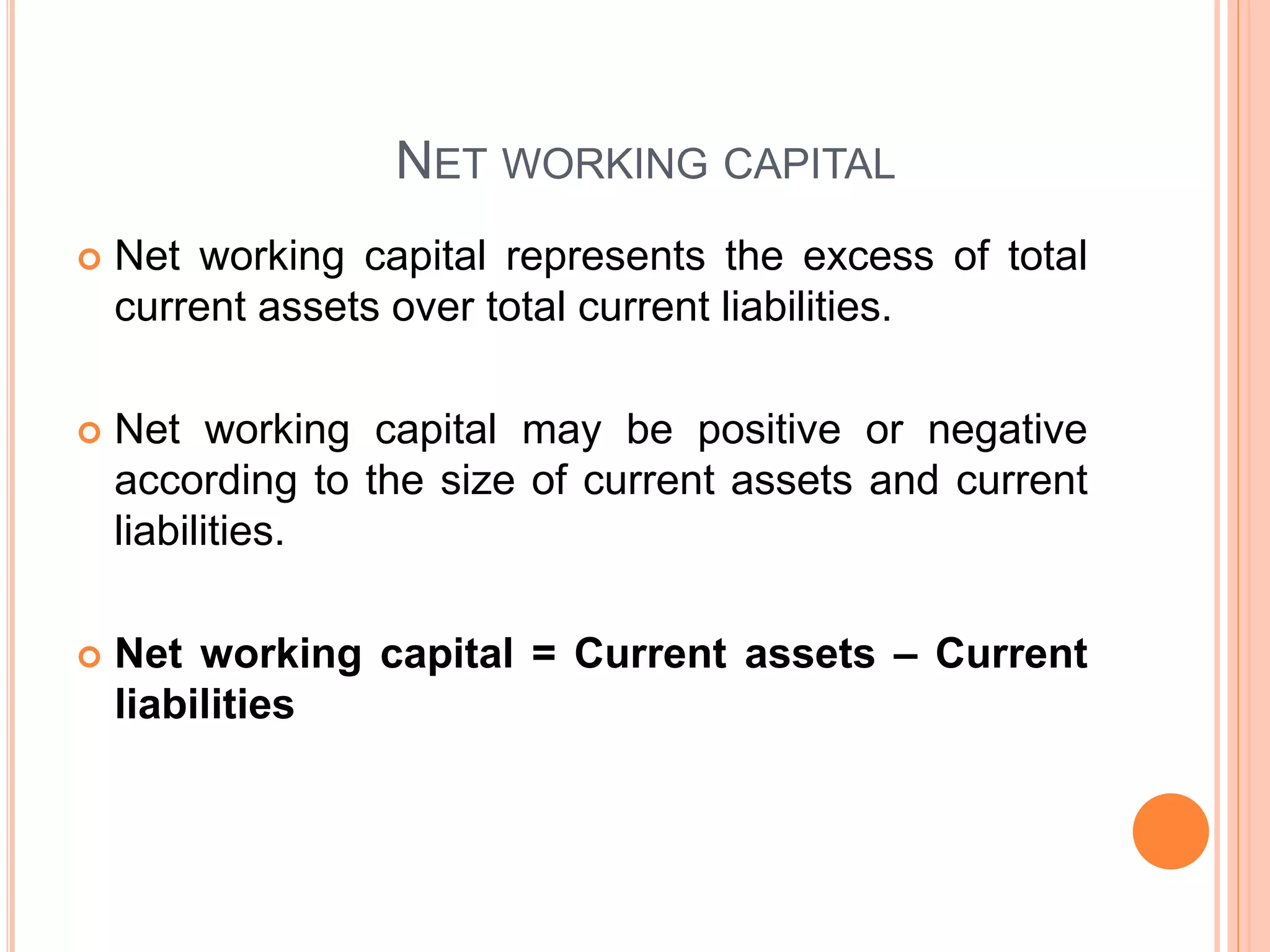 Study of working capital management | PPTX