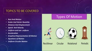 Vinayak's project physics ch1 motion .pptx | Physics | Science