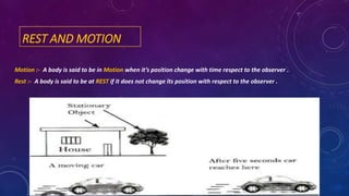 Vinayak's project physics ch1 motion .pptx | Physics | Science