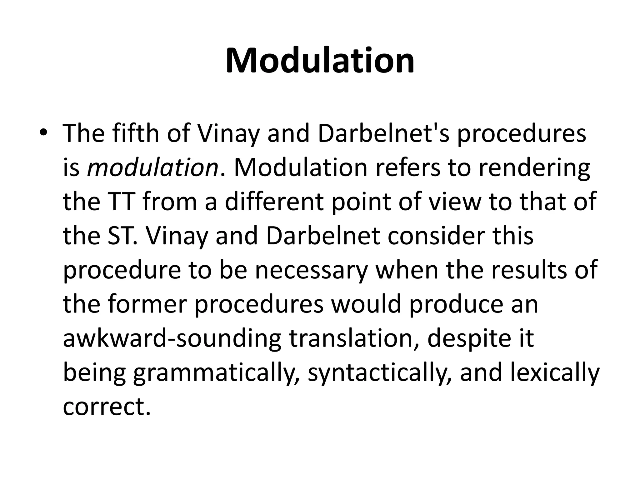 Vinay and Darbelnet - translation strategies | PDF