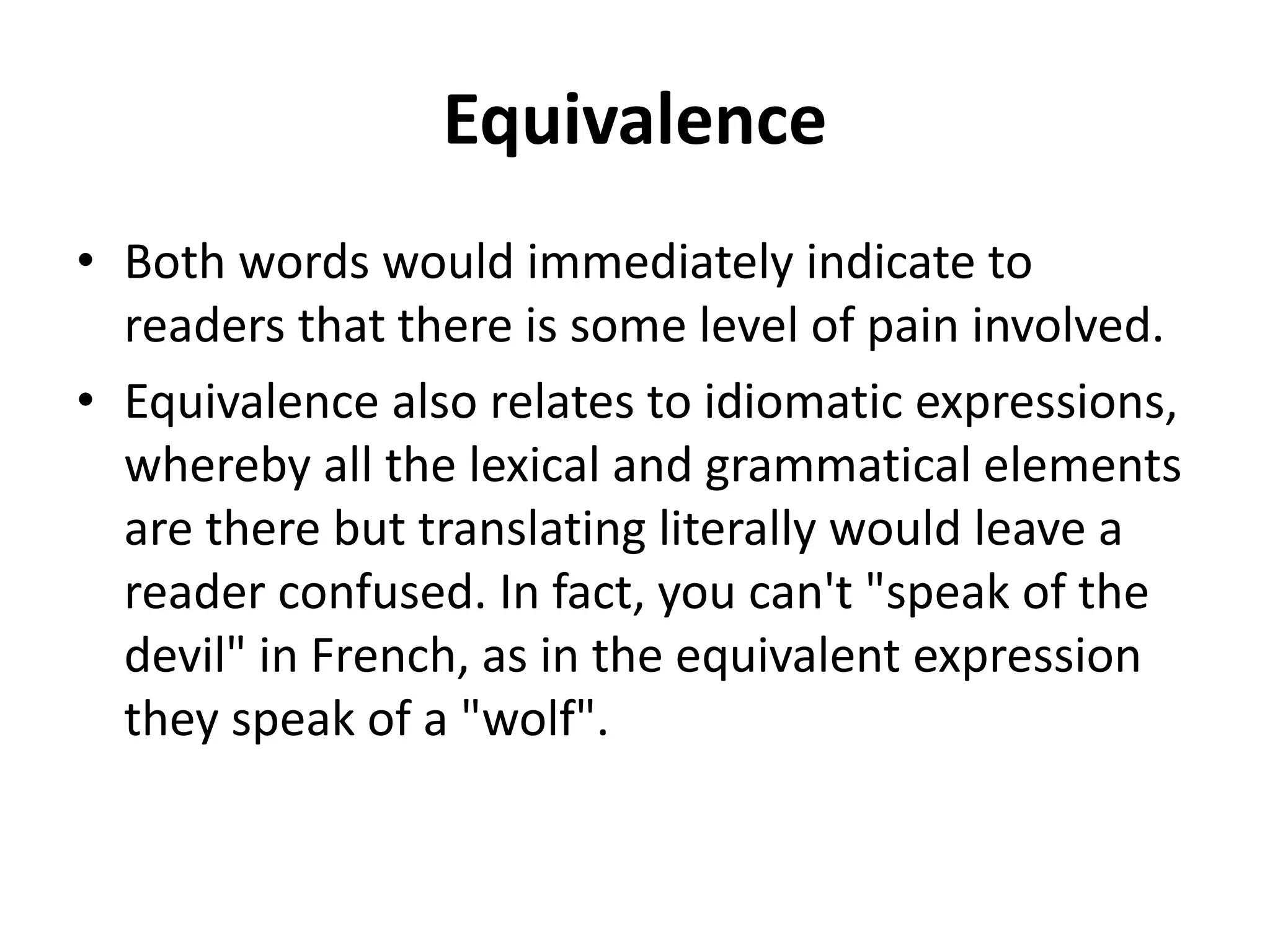 Vinay and Darbelnet - translation strategies | PDF