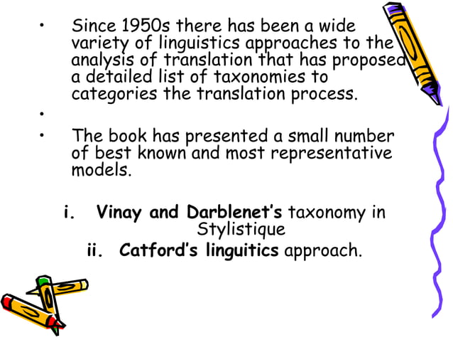 Vinay and Darblernet's Model of Translation.ppt