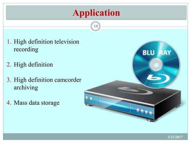blu ray disc | PPTX | Cameras and Camcorders | Consumer Electronics