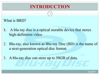 blu ray disc | PPTX