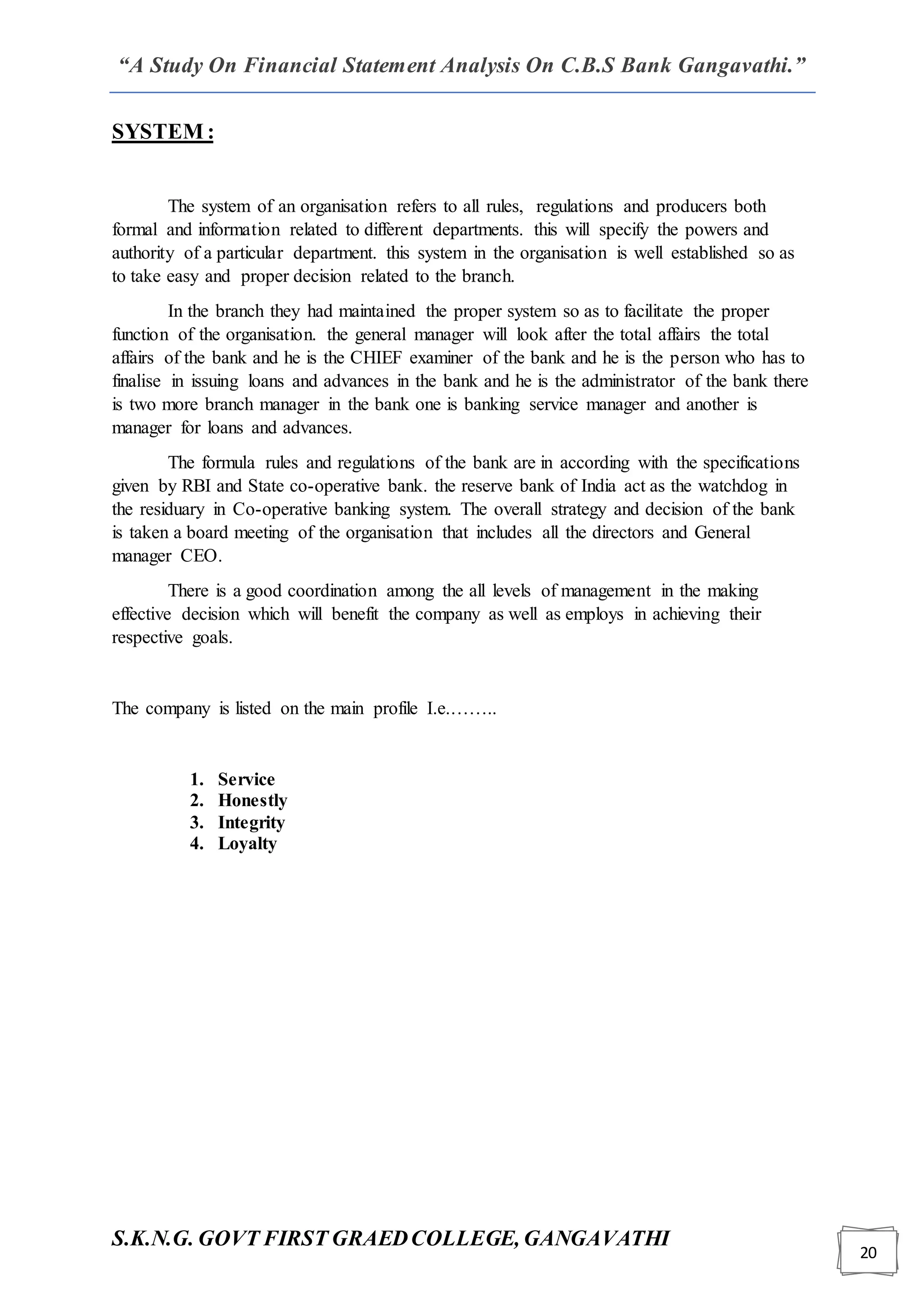 FINANCIAL STATEMENT ANALYSIS PROJECT | DOCX