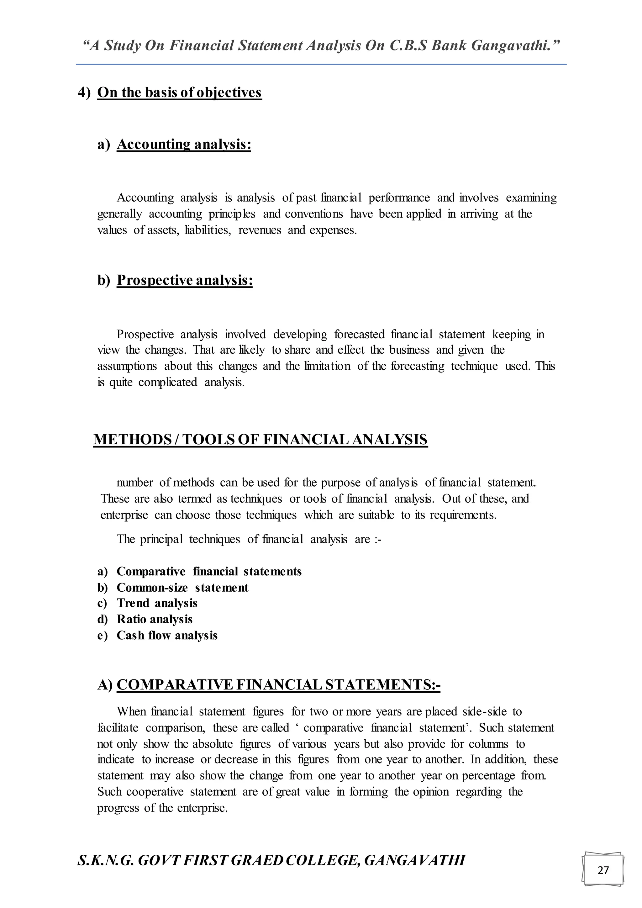 FINANCIAL STATEMENT ANALYSIS PROJECT | DOCX