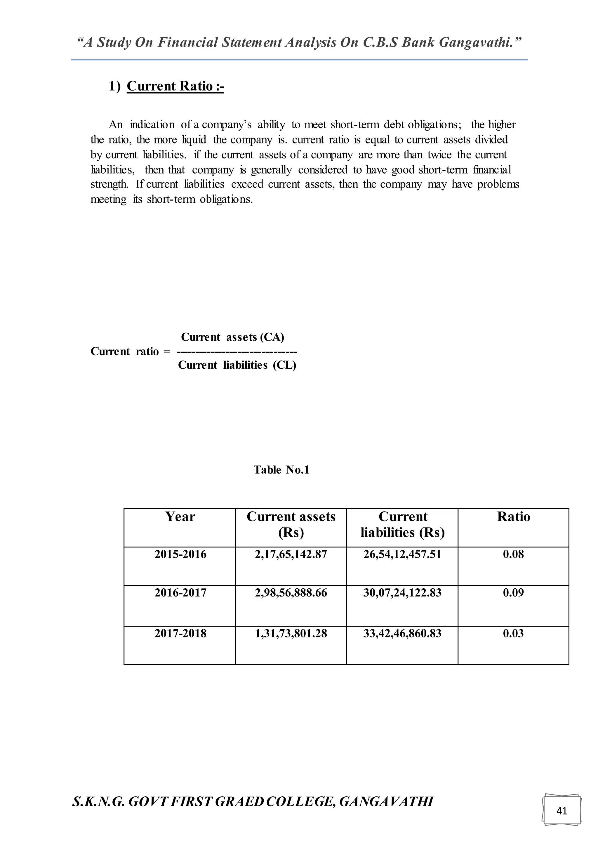 FINANCIAL STATEMENT ANALYSIS PROJECT | DOCX