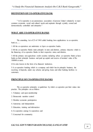 FINANCIAL STATEMENT ANALYSIS PROJECT | DOCX