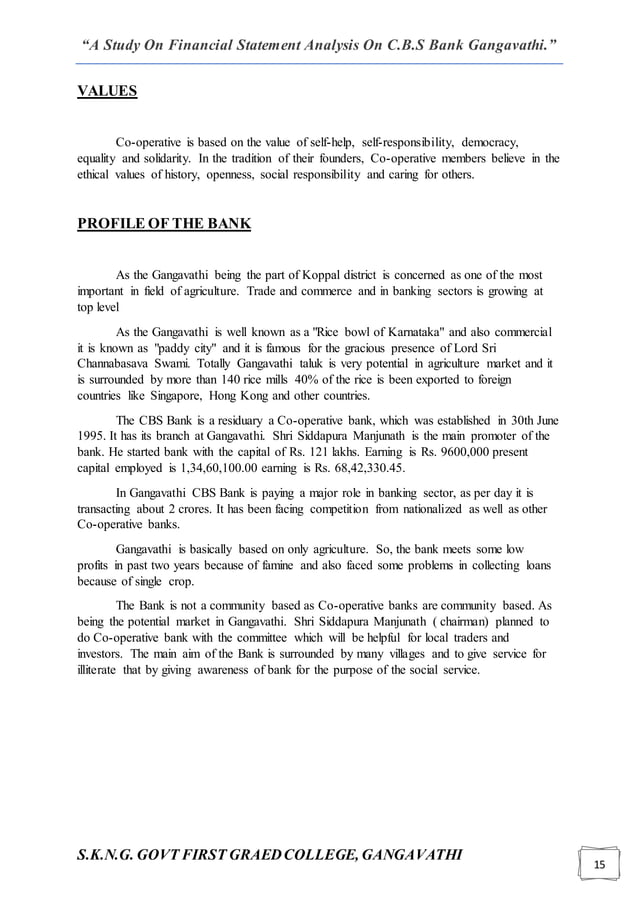 FINANCIAL STATEMENT ANALYSIS PROJECT | DOCX | Business Accounting ...