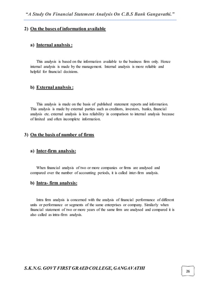 FINANCIAL STATEMENT ANALYSIS PROJECT | DOCX | Business Accounting ...