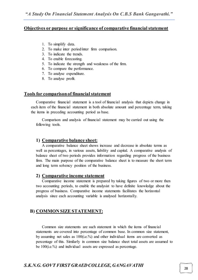 FINANCIAL STATEMENT ANALYSIS PROJECT | DOCX | Business Accounting ...