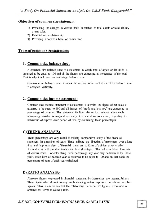 FINANCIAL STATEMENT ANALYSIS PROJECT | DOCX | Business Accounting ...