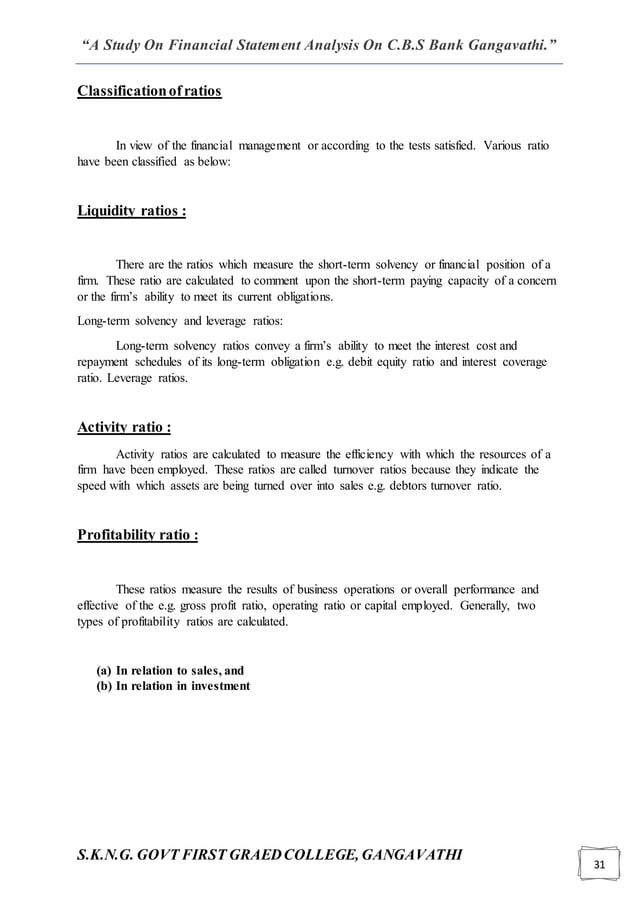 FINANCIAL STATEMENT ANALYSIS PROJECT | DOCX | Business Accounting ...
