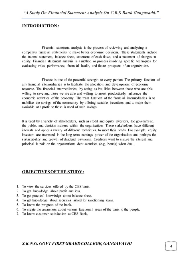 FINANCIAL STATEMENT ANALYSIS PROJECT | DOCX | Business Accounting ...