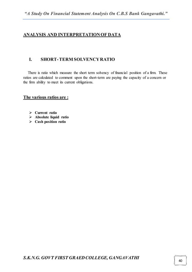 FINANCIAL STATEMENT ANALYSIS PROJECT | DOCX | Business Accounting ...