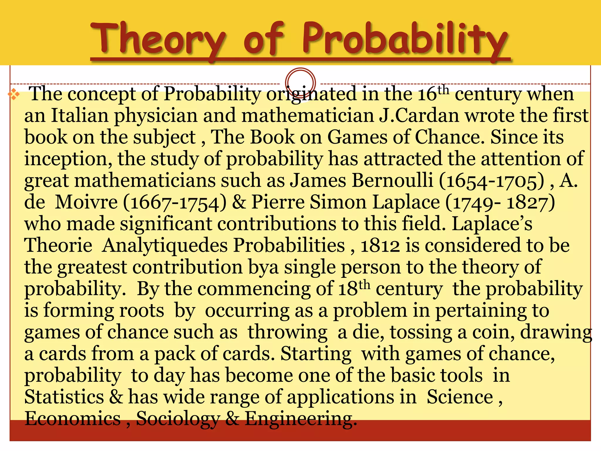 PROBABILITY | PPTX