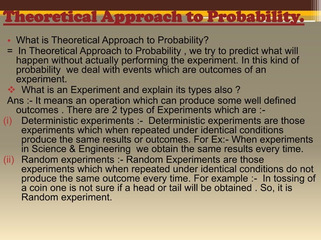 PROBABILITY | PPTX