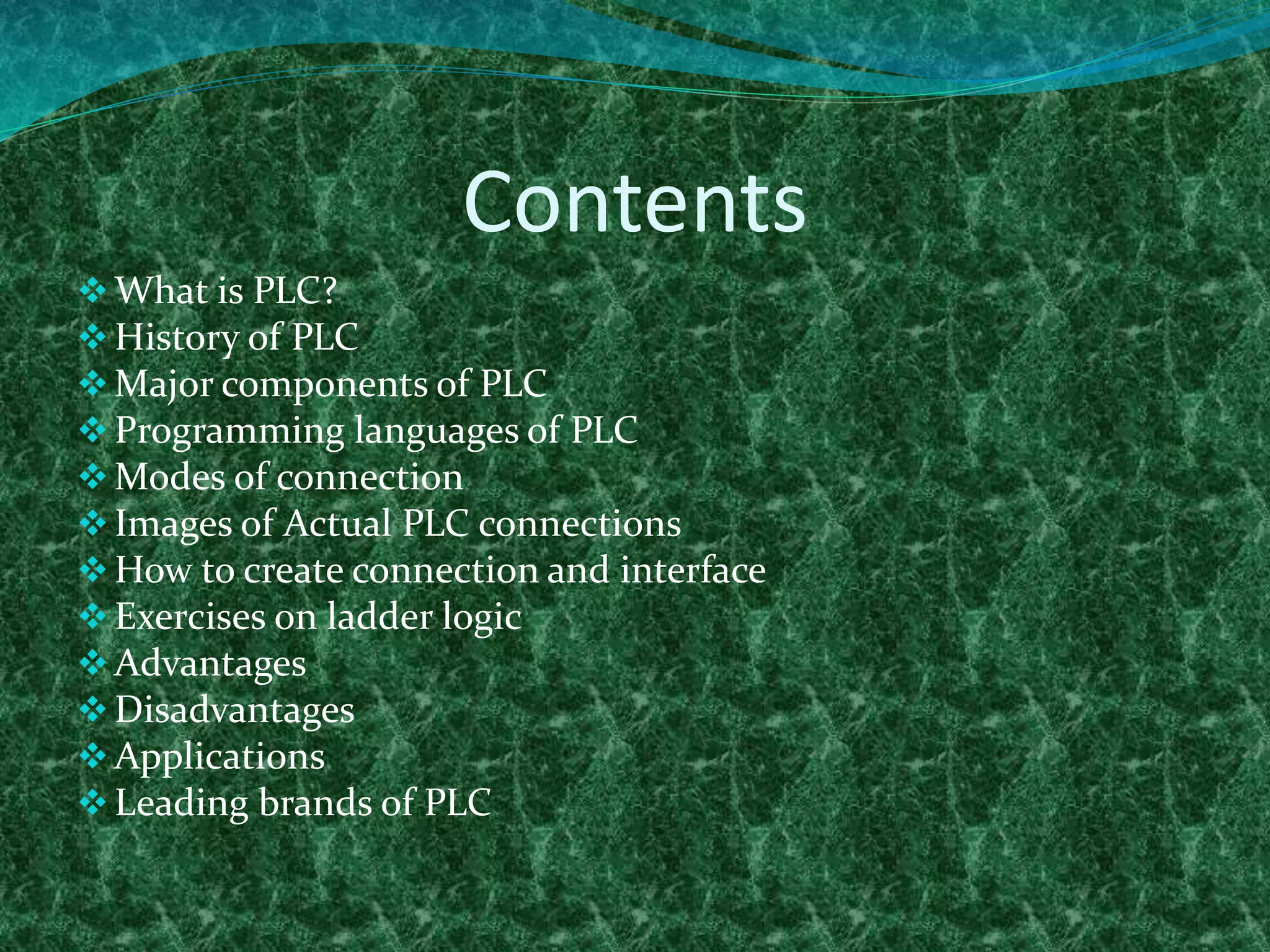 Programmable Logic Controller Presentation Pptx Programming