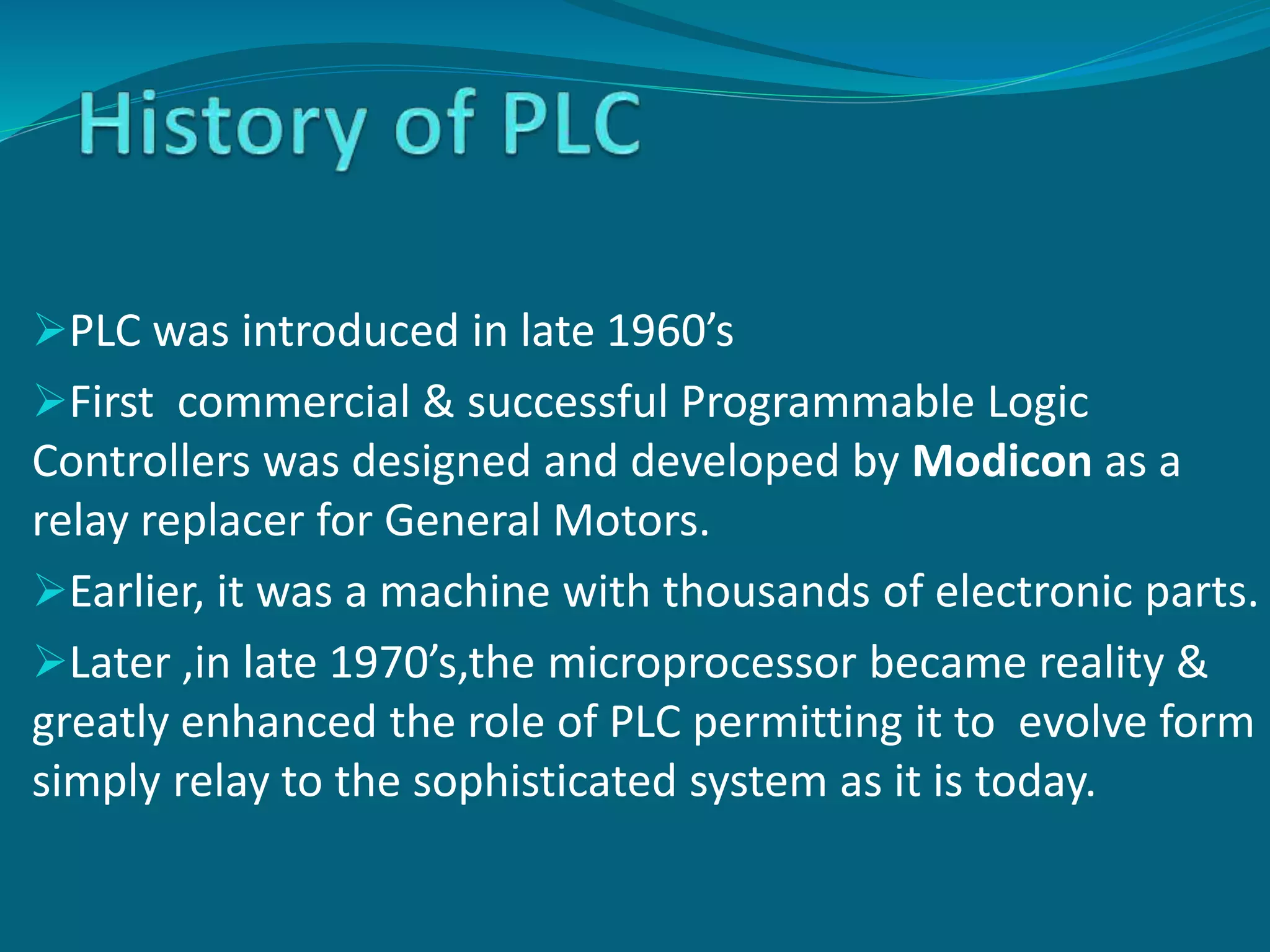 Programmable Logic Controller Presentation Ppt