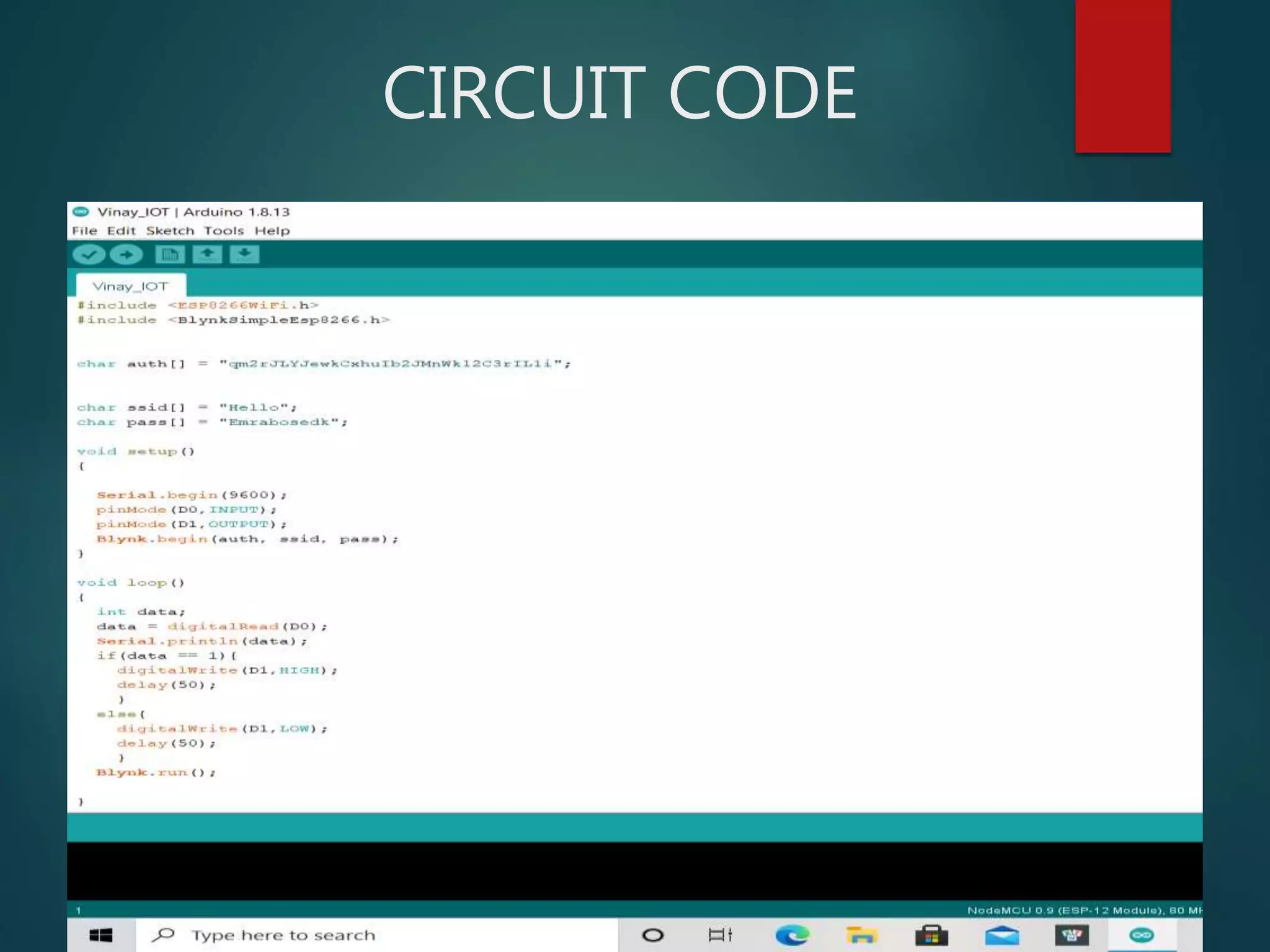 CONTROLLING HOME APPLIANCES WITH IOT,BLYNK APP & NODE MCU | PPTX