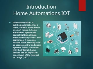 CONTROLLING HOME APPLIANCES WITH IOT,BLYNK APP & NODE MCU | PPTX
