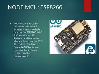 CONTROLLING HOME APPLIANCES WITH IOT,BLYNK APP & NODE MCU | PPT