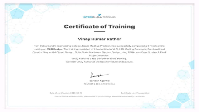 Vlsi Training Ppt Vinay Ppt