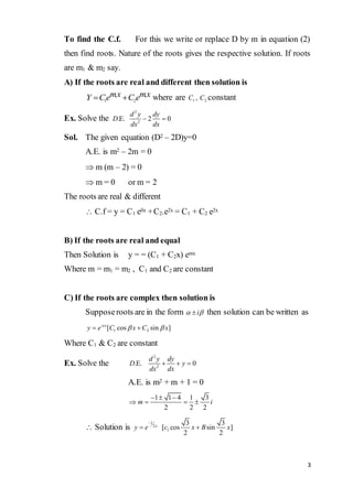 Liner Differential Equation | DOCX